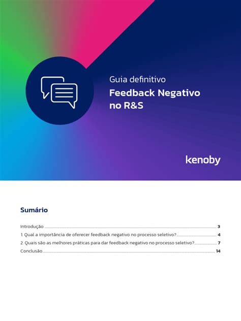 E Book Guia Definitivo De Feedback Negativo No Rands Pdf Comentários Gestão De Recursos