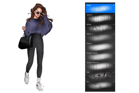 Fabric Texture Procreate Brushes Graphic By Ssolovyeva Designs Creative Fabrica