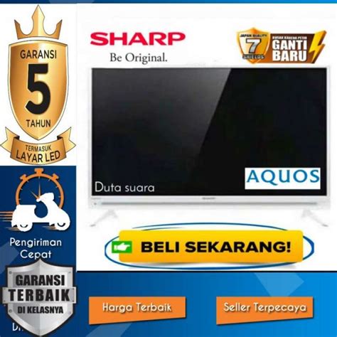 Promo Tv Led Sharp Inch Sa I Usb Movie Garansi Resmi Tahun Putih Diskon Di Seller