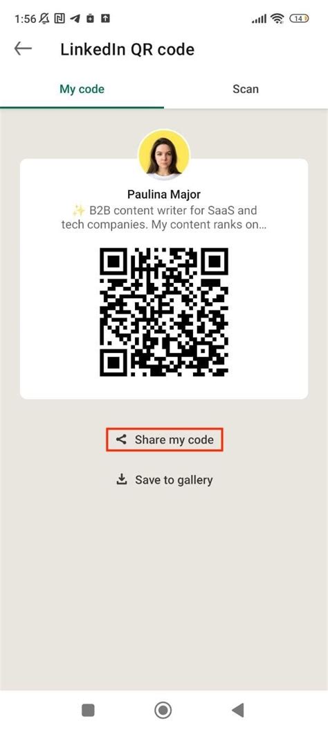 how to generate your linkedin qr code with pictures
