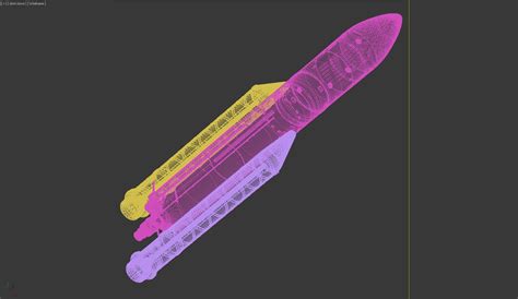 Ariane 5 Eca Rocket Launch 3d Model