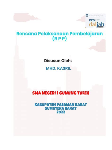 Perangkat Pembelajaran Uji Kinerja Ppg Daljab Kategori 1 Gelombang 2