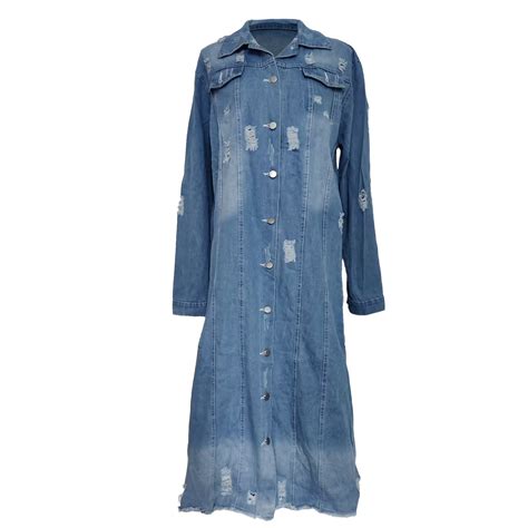 Usmixi Winter Womens Denim Jacket Long Denim Jacket For Women Trendy