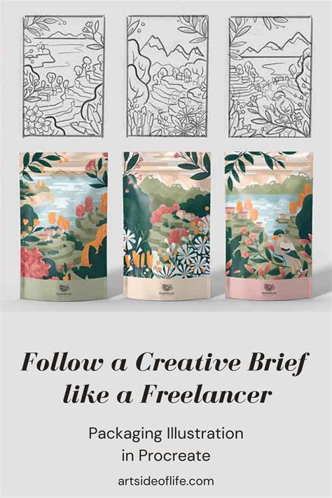 Digital Art Process In Procreate And Photoshop Graphic Design Branding Graphic Design