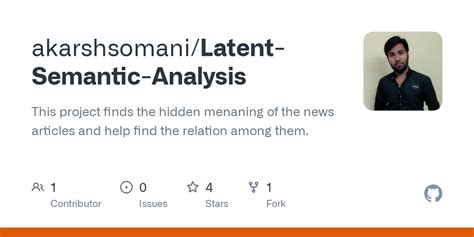 GitHub Akarshsomani Latent Semantic Analysis This Project Finds The Hidden Menaning Of The