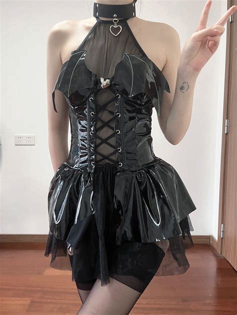 Demon Priestess Dress Succubus Maid Bat Wing Kawaii Babe
