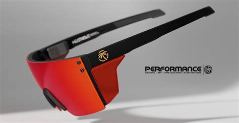 Performance Lazer Face Sunglasses Z87 Black Heat Wave Visual
