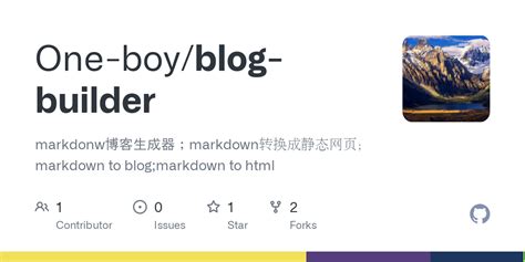 Github One Boy Blog Builder Markdonw Markdown Markdown