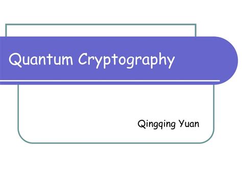 Ppt Quantum Cryptography Powerpoint Presentation Free Download Id