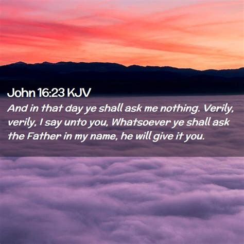 John 16 23 Kjv Bible Verse Images