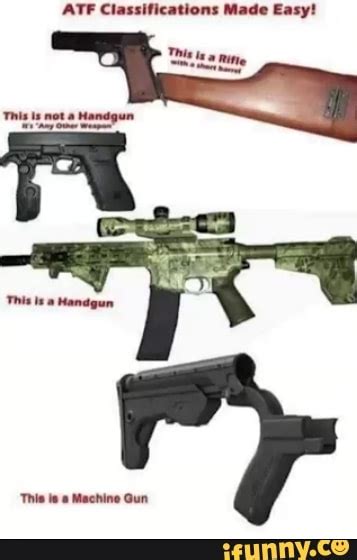 Atf Classifications Made Easy Nota Handgun This Handgun Thie Machine