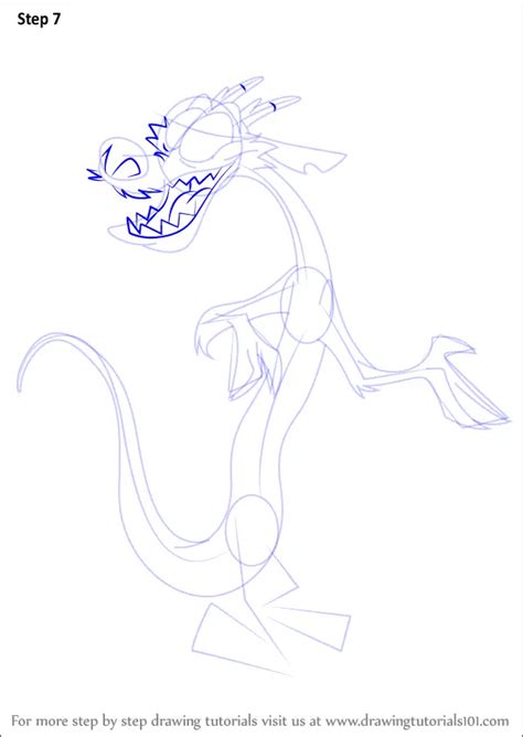 How To Draw Mushu From Mulan Mulan Step By Step DrawingTutorials