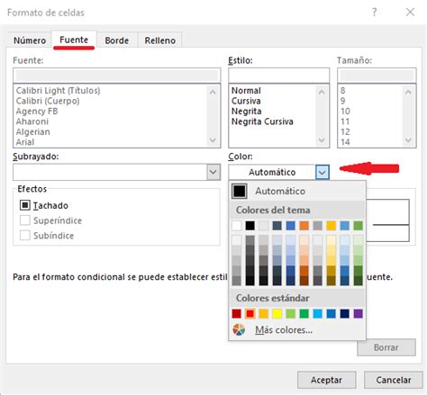 Cómo cambiar el color de una celda de Excel según el valor