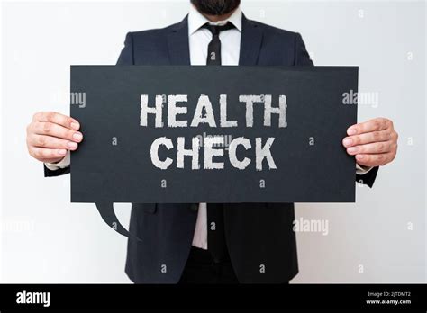 Inspiration Showing Sign Health Check Business Concept Medical