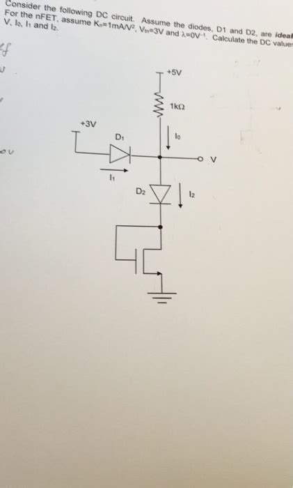 Solved Consider the following DC circuit. Assume the diodes, | Chegg.com