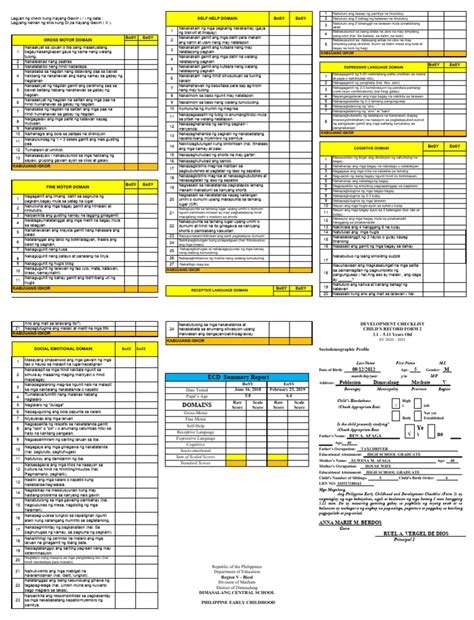 Eccd Checklist Tagalog Pdf