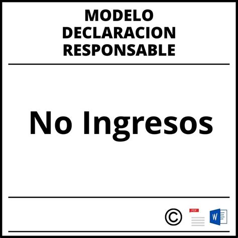 Modelo Declaracion Responsable Generalitat Catalunya