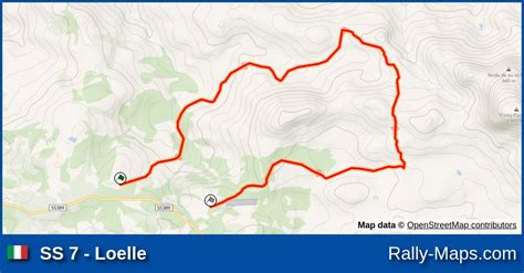 Ss 7 Loelle Stage Map Rally Internazionale Costa Smeralda 1979 Erc