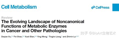 Cell Metab综述 吕志民团队总结代谢酶在癌症等疾病发生发展中的非经典功能 知乎