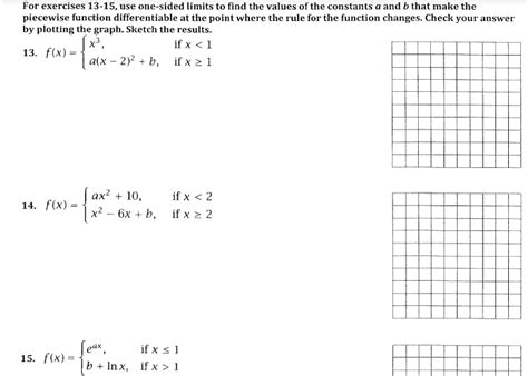 Solved For Exercises Use One Sided Limits To Find The Chegg
