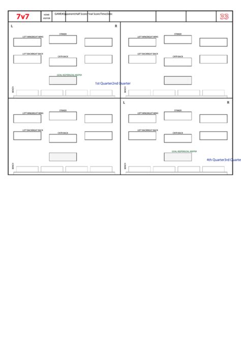 Top 56 Soccer Lineup Templates Free To Download In Pdf Format