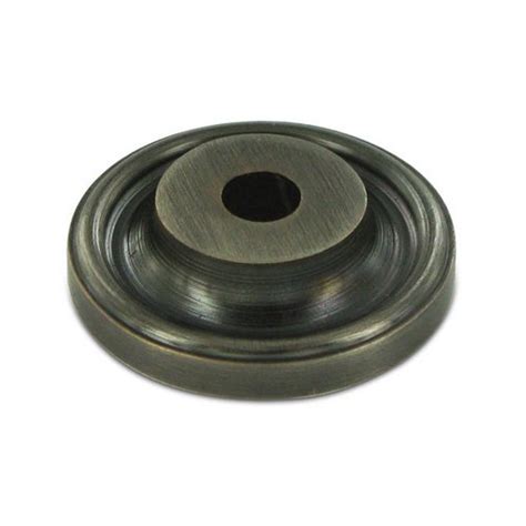 Solid Brass Knobs Collection Solid Brass 1 Diameter Knob Backplate In Antique Nickel By