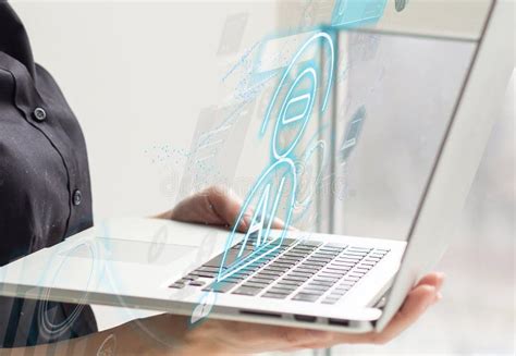 Chatgpt Chat With Ai Woman Chatting With Ai Chatbot Via Laptop Computer Artificial