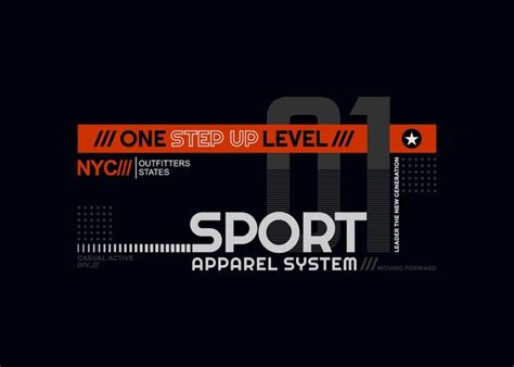 Premium Vector One Level Up Modern Typography Abstract Design Vector Illustration