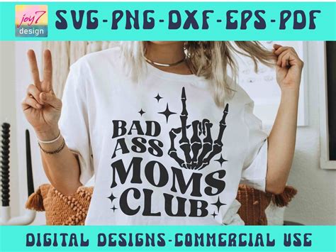 Bad Ass Moms Club Svg Png Mom Life Moms Club Svg Mom Mode Mom Shirt