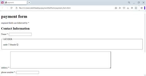 Developed A Payment Form With Htmlcss Sangam Jain Posted On The