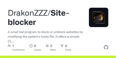 Github Drakonzzzsite Blocker A Small Bat Program To Block Or