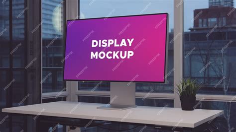 Premium Psd Display Mockup Screen Mockup Monitor Mockup Setup Mockup Gaming Setup