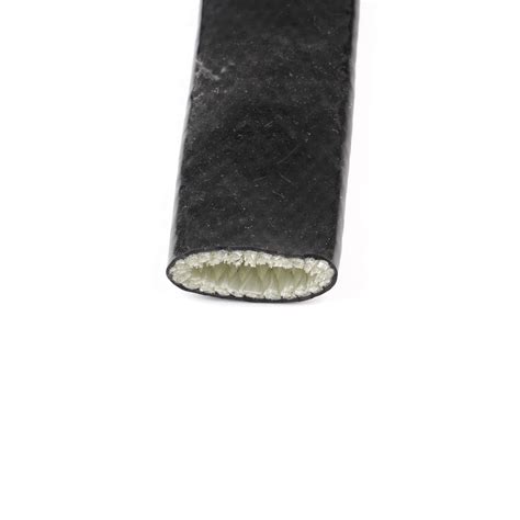 Insulated Fiber Glass Silicone Rubber Braided Sleeves Fire Braided