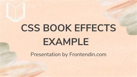 40 Css Book Effects To Practice Your Css3 Skills Frontendin