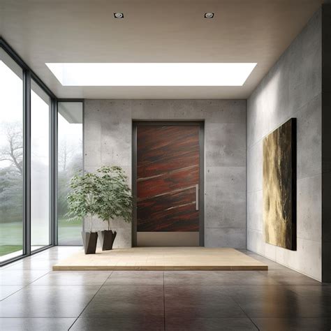 Premium AI Image Modern Door Entrance