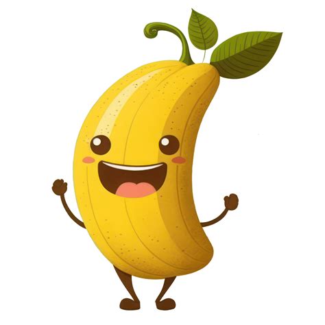 Cute Happy Banana Character Ai Generated 22948126 Png
