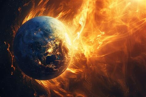 Premium Photo Earths Magnetic Field Protects Against Suns Solar Wind