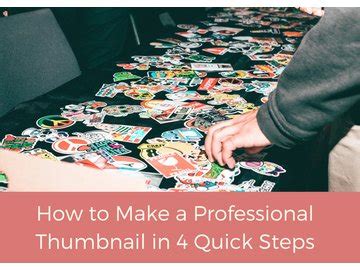 How To Make A Professional Thumbnail In 4 Quick Steps Course Training Courses General