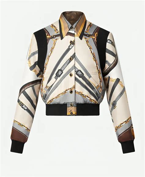 Emily In Paris Chain Belt Bomber Jacket Jacket Era