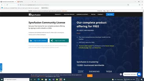 how to get syncfusion community license youtube
