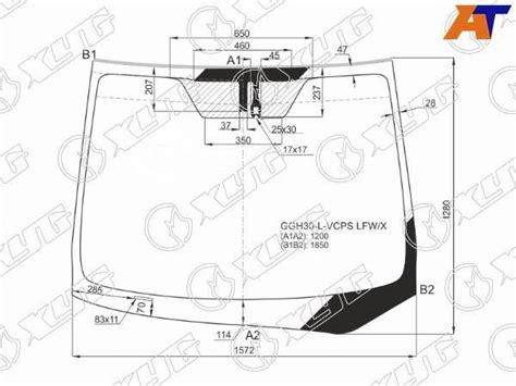 Купить Стекло лобовое Toyota Alphard H3# 15-, Toyota Vellfire H3# 15 ...