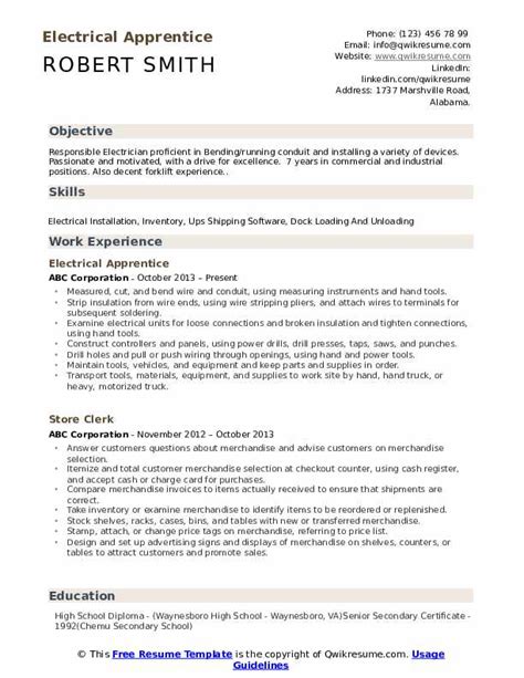 Electrical Apprentice Resume Samples QwikResume Electrical Apprentice Resume Samples QwikResume
