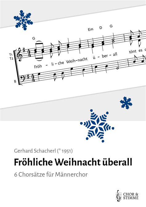 Chor Stimme Fröhliche Weihnacht überall