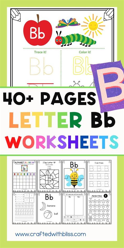 All About Letter Bb Letter Of The Week Alphabet Worksheet Phonics Literacy Phonics Learning