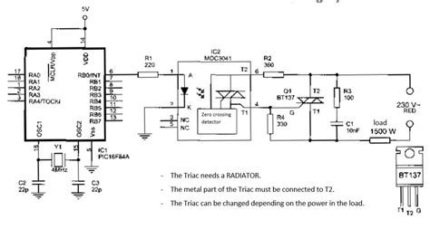 solved power control with triac by using a microcontroller