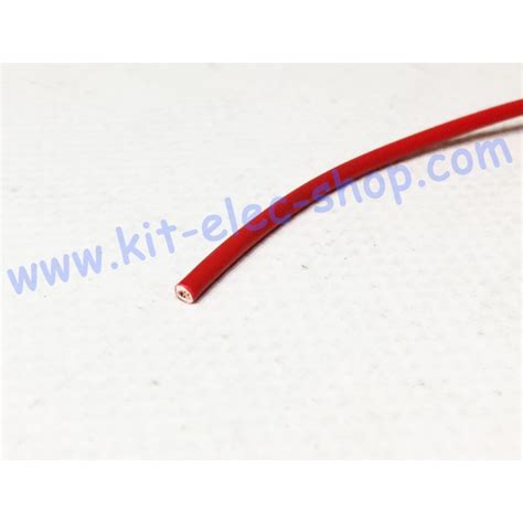 Câble souple H05V K 0 75mm2 rouge le mètre