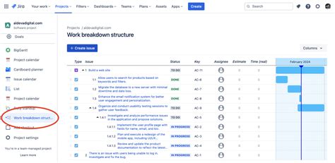 How To Access Work Breakdown Structure From The Project Aldeva Digital