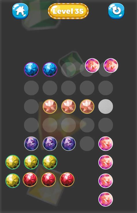 Play Gem Puzzle Game Free Online Gems Grid Filling Spatial Puzzle