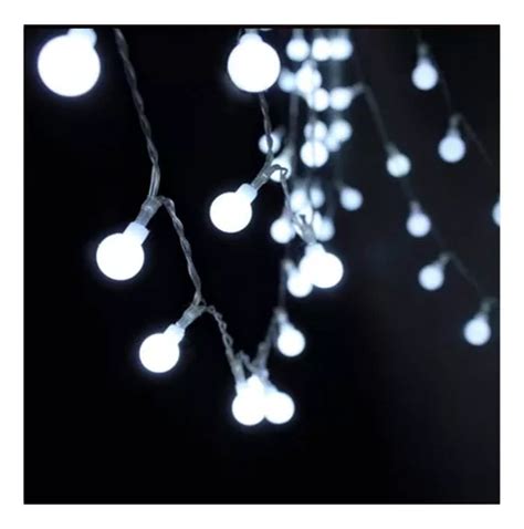 Guirnalda Led De 28 Luces Bolitas 220 V Fria X 5 Metros Luces Frío
