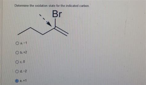 Solved Determine the oxidation state for the indicated | Chegg.com